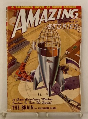 "The Brain" by Alexander Blade, Found in Amazing Stories October 1948 ...