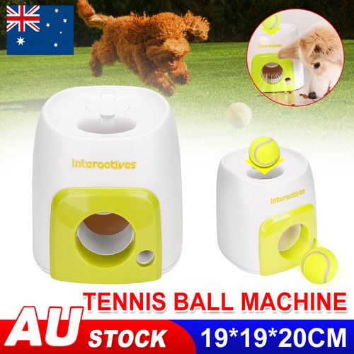 Interactive Dog Toy Roll Out Tennis Ball Machine For Pets Training ...