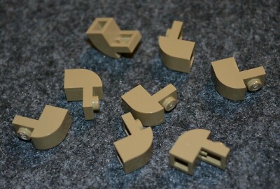 (8) 1x2 Dark Tan Half Rounded Top Brick Bricks ~ Lego ~ NEW ~ | eBay