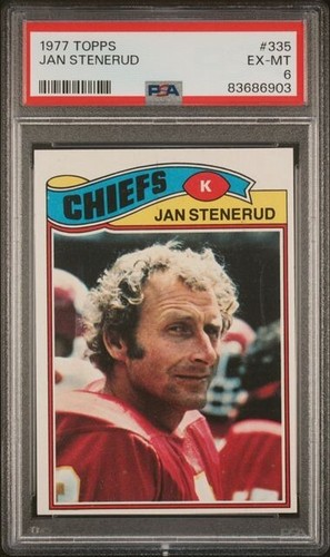 1977 football Topps #335 Chiefs Jan Stenerud PSA 6 | eBay