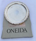 1987 ONEIDA Ltd. Silverplate "GEORGIAN SCROLL" Round Tray 12 1/2" W/box ...