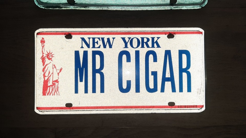 NEW-YORK Vanity Liberty license plate CIGAR Tobacco little Italy cuba ...