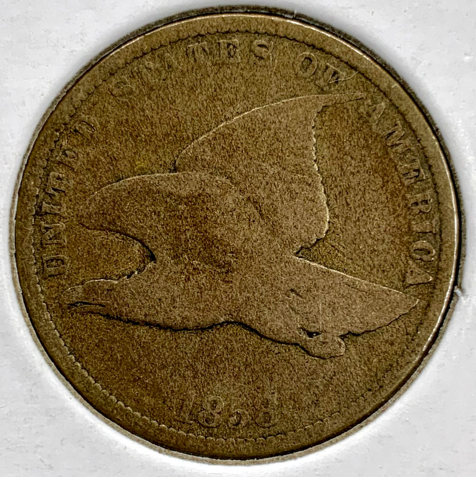 1858 1C Flying Eagle Cent SL Small Letters in VG Very Good Condition | eBay