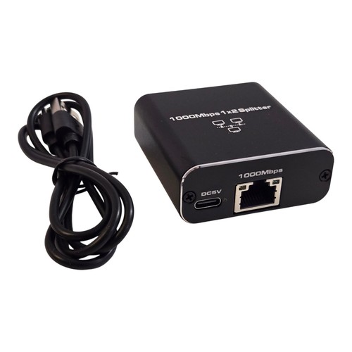 Ethernet Splitter 1 To 2 High Speed 1000Mbps Internet Splitter With Usb ...