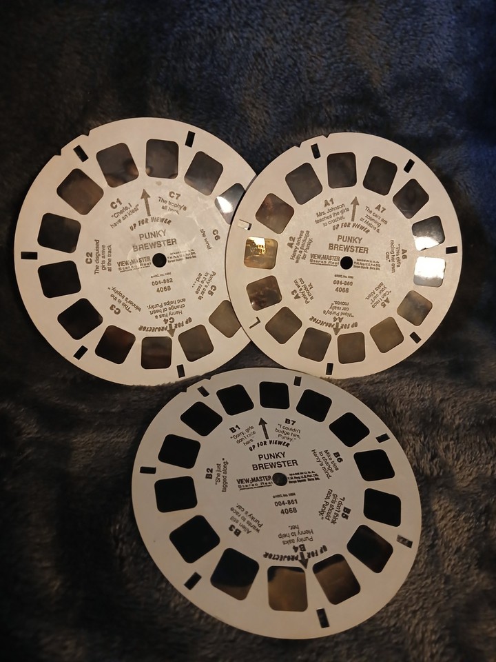 VINTAGE 1990s VIEW MASTER 3D CLASSIC RED 11 REELS Punky Brewster ...
