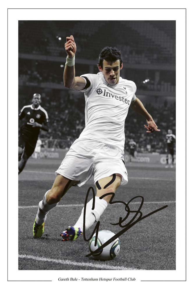 GARETH BALE SPURS SIGNED PHOTO AUTOGRAPH PRINT SOCCER | eBay