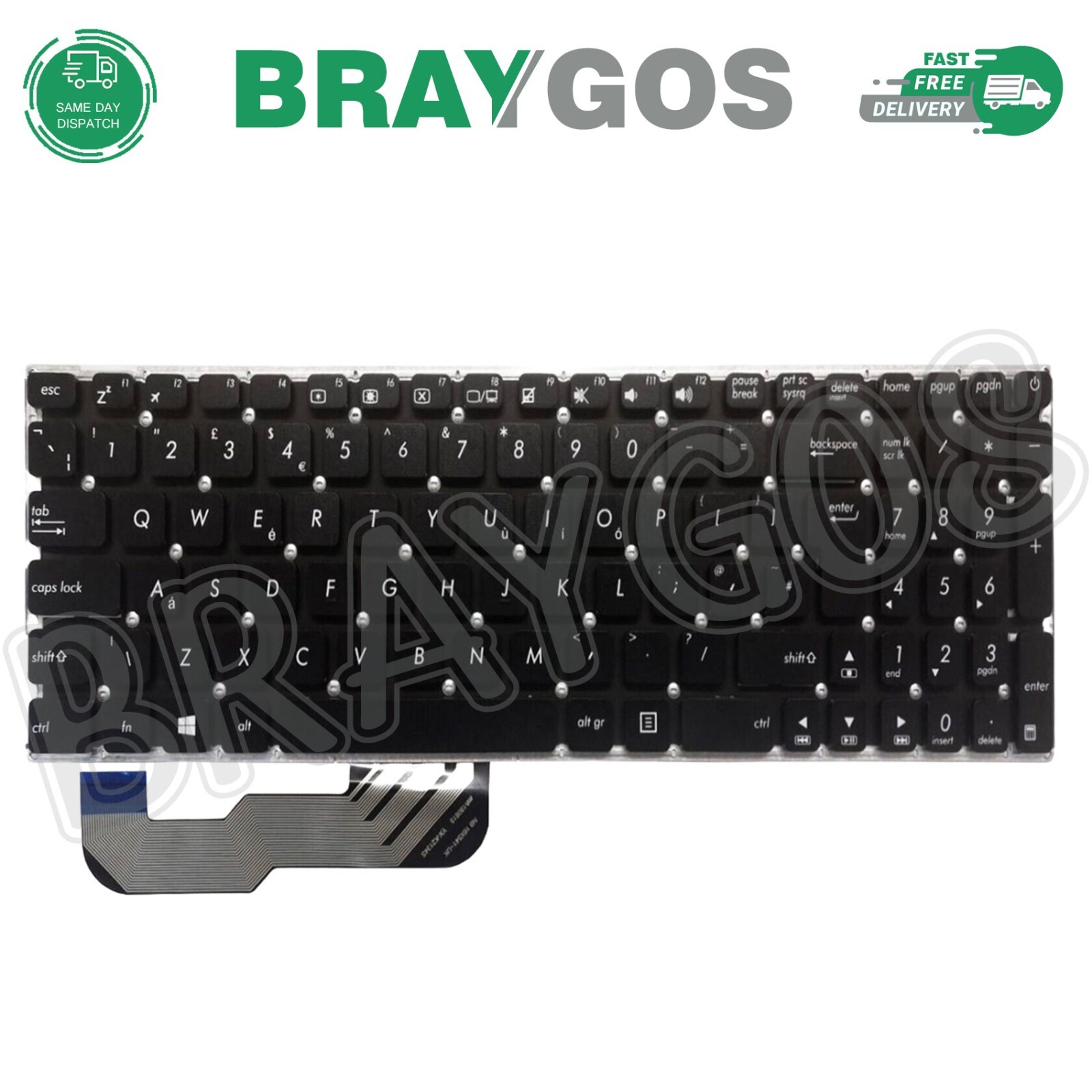 Replacement For ASUS X541 X541N X541U X541UA X541S X541Y UK Laptop ...