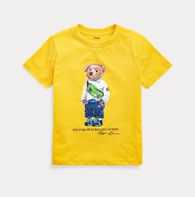 Polo Ralph Lauren Fanny Pack Bear Boys T Shirt Yellow NWT Boys Sz 5 | eBay
