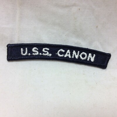 Military Patch Arc Tab Badge U.S.S. Canon | eBay