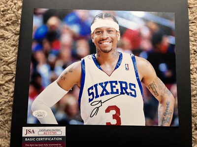 Allen Iverson Signed Photo JSA COA Autograph Philadelphia 76ers NBA The ...