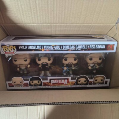 Funko Pop! Pantera 4 Pack Phil Anselmo Vinnie Paul Dimebag Darrell Rex ...