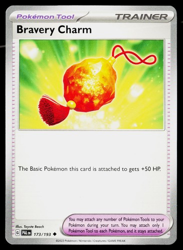 Bravery Charm SV02: Paldea Evolved #173/193 Uncommon | eBay