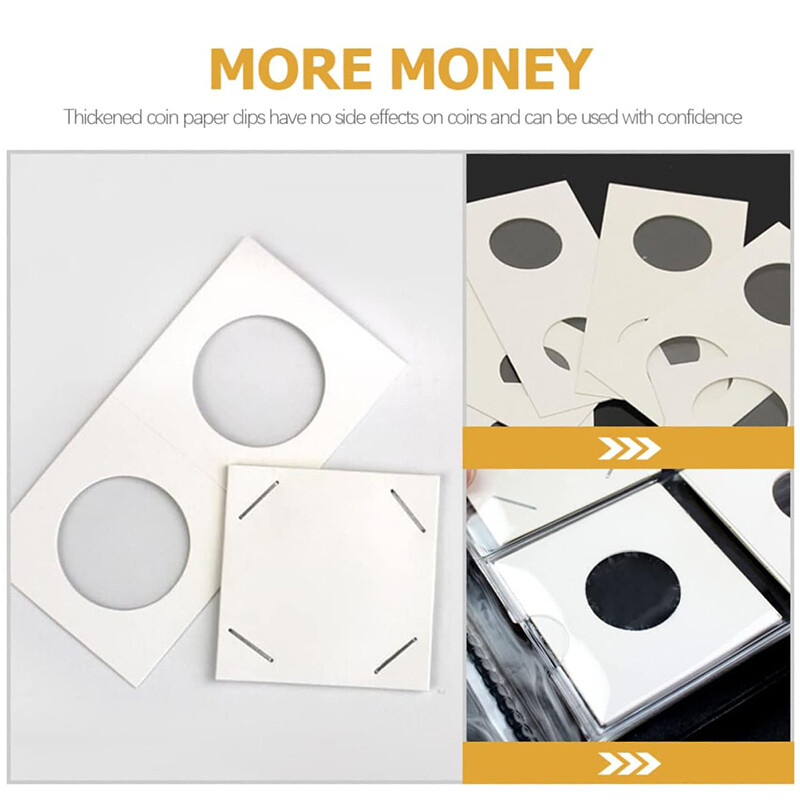 200 Assorted Coin Holder 2X2 Cardboard Mylar Flip For Penny Nickel ...