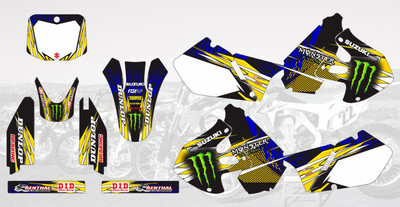 AM0453 MX MOTOCROSS GRAPHICS DECALS STICKERS FOR SUZUKI RM 125 RM 250 ...
