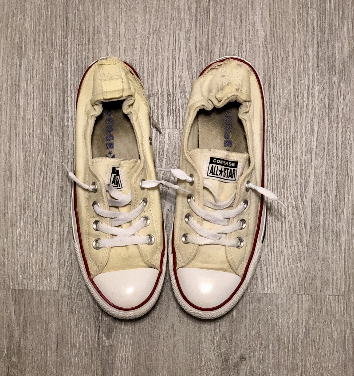 Distressed Converse Womens 9 Shoreline 537084F Casual Sneakers Beige ...
