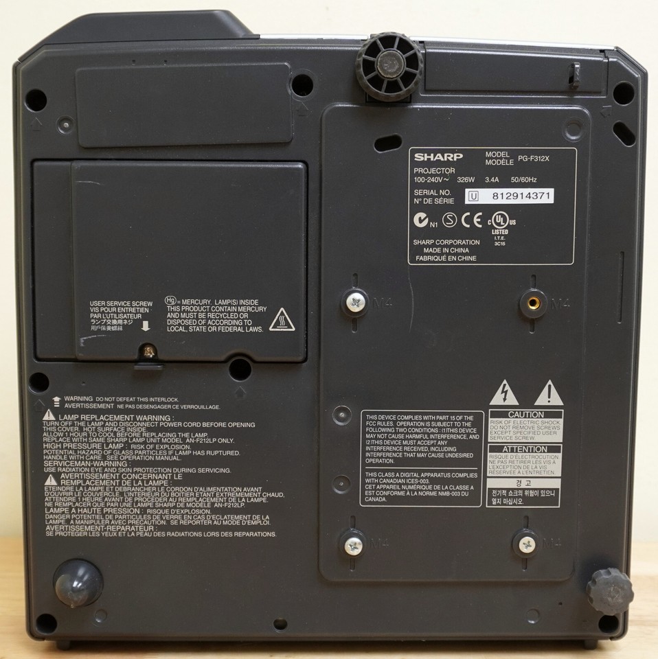 Sharp Notevision PG-F312X DLP Projector - 511 Hours | eBay