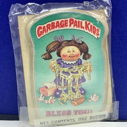 Garbage Pail Kids pinback button pin vtg 1986 sealed topps Messy Tessy ...