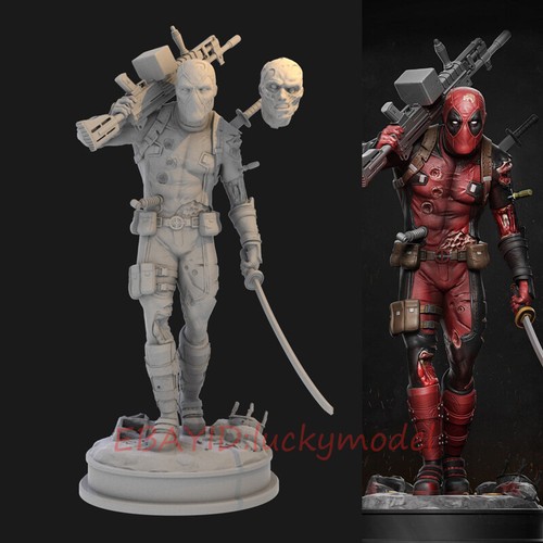 Unpainted Marvel Deadpool 1/12 Resin GARAGE KIT FIGURES Model In Stock ...