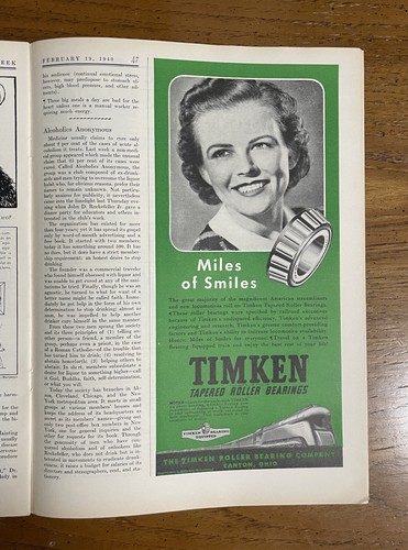 Newsweek Magazine Rockefeller Dinner February 8, 1940 Alcoholics ...