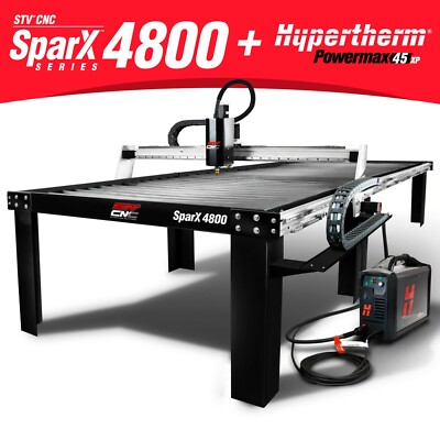 STV CNC SparX-4800 4x8 Plasma Cutting Table + Hypertherm Powermax45 XP ...