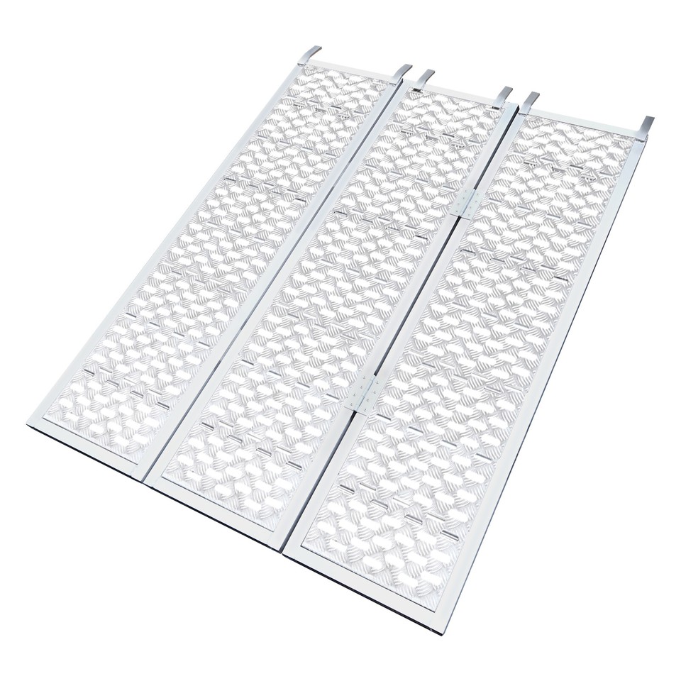 Folding Aluminum Trailer Ramp Loading Ramps Motorcycle ATV UTV Trucks ...