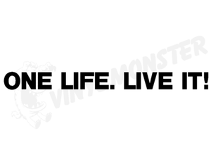 One Life Live It Car Sticker (large), Land Rover Offroad 4x4 Defender ...