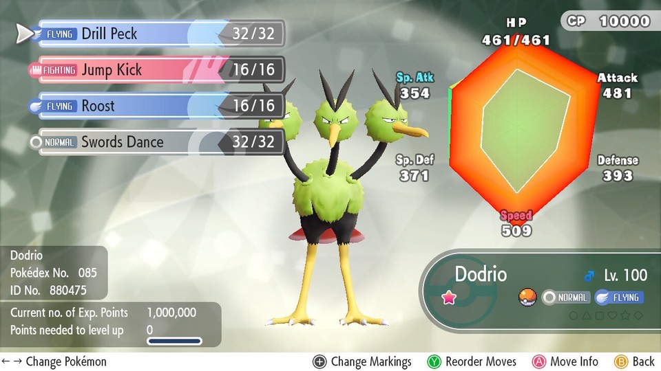 ⭐Shiny/Non-shiny Doduo/Dodrio 6IV XL⭐Let's Go Pikachu/Eevee HOME (💯 ...
