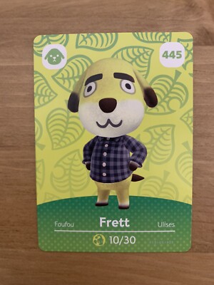 Animal Crossing Amiibo Card 445 Frett Authentic (NA Version) NEW | eBay