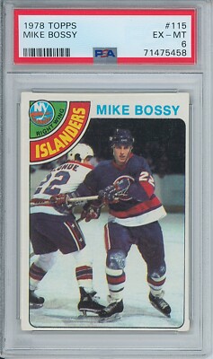 1978-79 Topps #115 MIKE BOSSY Rookie PSA 6 EX-MT RC HOF | eBay