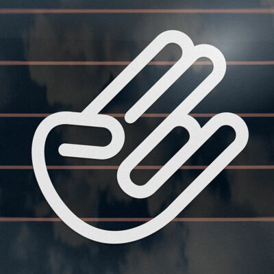 THE SHOCKER Sticker 150mm meme hand gesture vinyl decal | eBay Australia