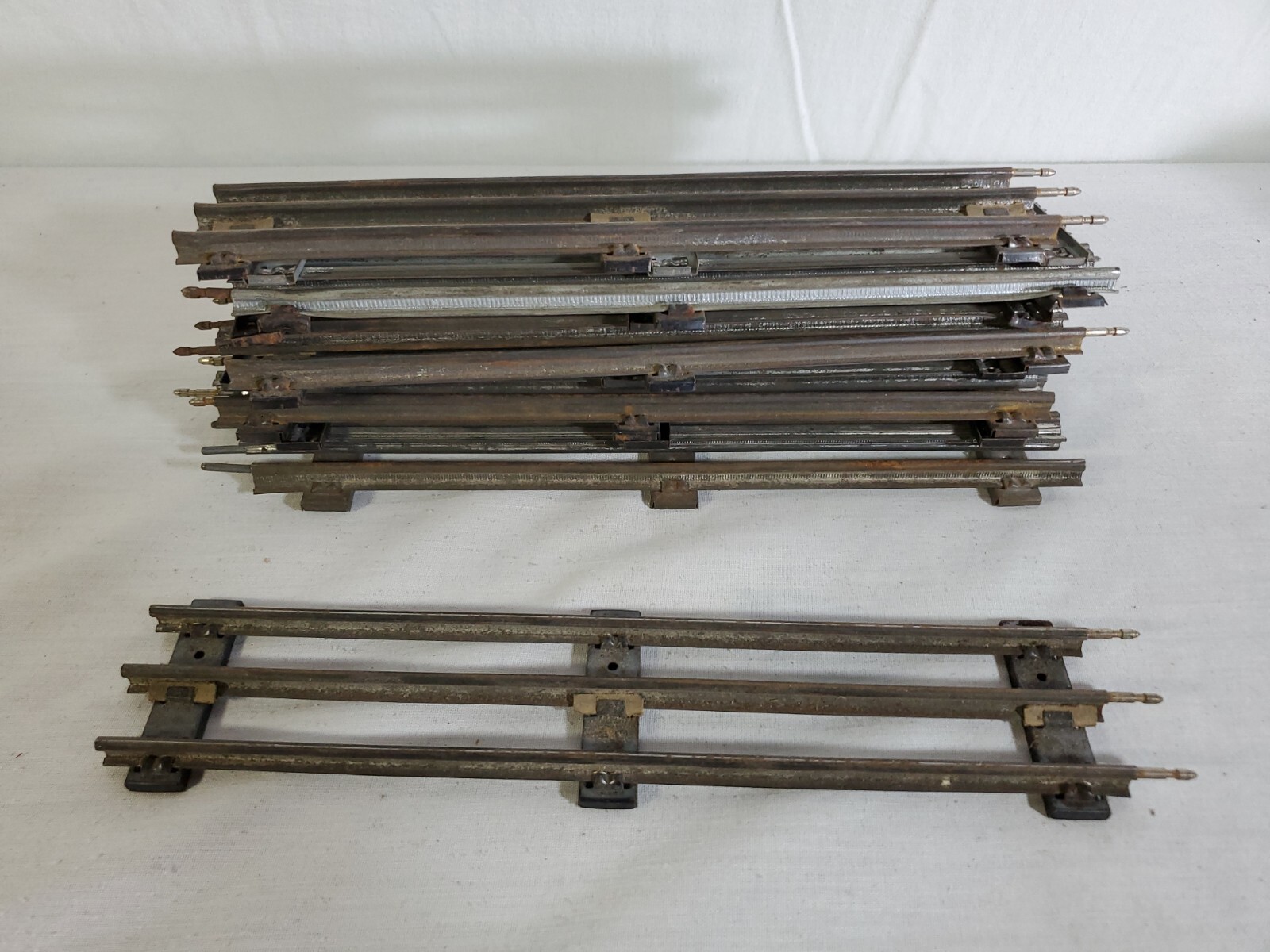 Vintage MARX & Lionel Train Track O27 Gauge 3-Rail Straight USA 10 ...