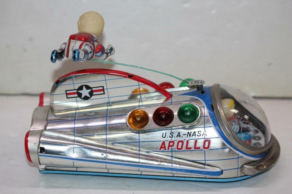Vintage 1960's Modern Toys Japan USA NASA Apollo Space Ship Vintage 1960's Modern Toys Japan USA NASA Apollo Space Ship