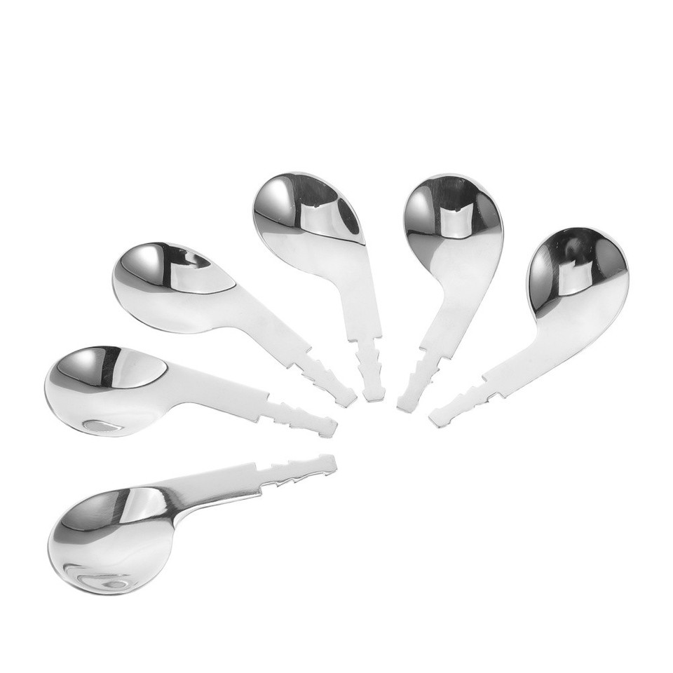 6 Pcs Adaptive Fork Head Stainless Steel Spork Child Part Detachable ...