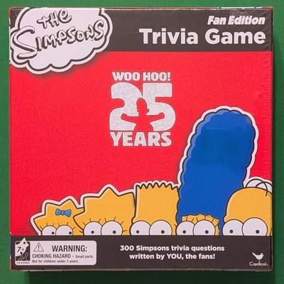 The Simpsons Trivia Game Fan Edition 25 Years Anniversary Bart Homer ...