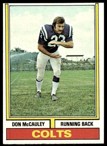 1974 TOPPS DON MCCAULEY B BALTIMORE COLTS #43 | eBay
