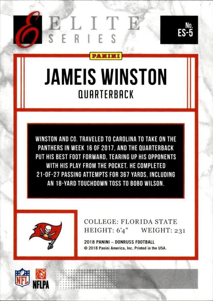 JAMEIS WINSTON CARD #ES 5 BUY ANY 2 ITEMS FOR 50% OFF B212R3S2P93 | eBay