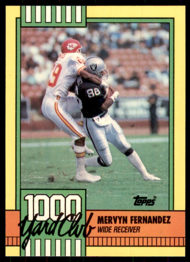 1990 Topps 1000 Yard Club Mervyn Fernandez A Football Cards #25 | eBay