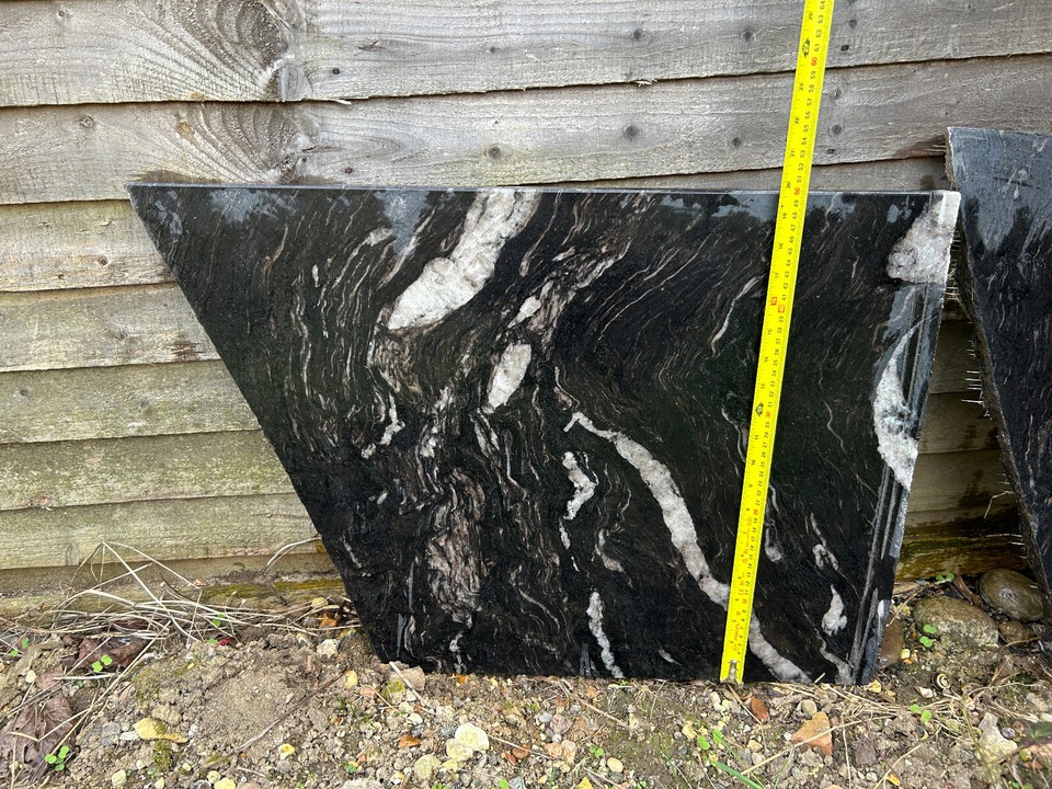 Leathered Black Forest Granite - offcut | eBay UK