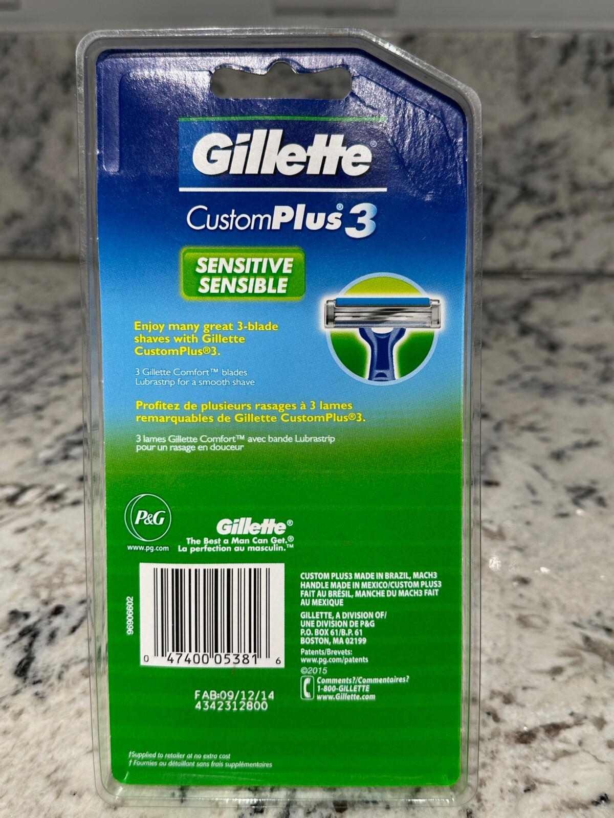 Gillette Custom Plus 3 Sensitive Disposable Razors 4ct for sale online ...
