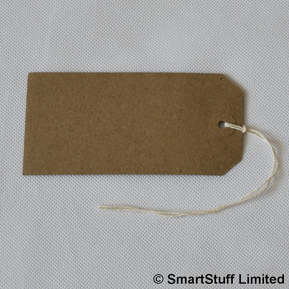 Buff Strung Tie On Tags / Manilla String Luggage Labels Wedding Craft ...