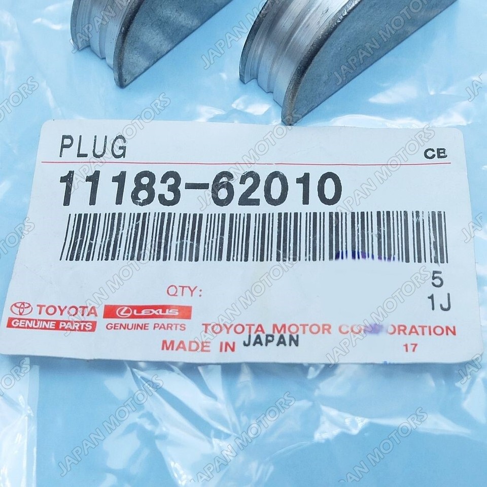 x2 Genuine OEM Toyota Engine Valve Cover Bore Cam Plug Semicircular ...