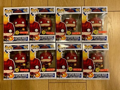 Funko Pop! Captain Marvel Glow in The Dark #433 Target Exclusive | eBay