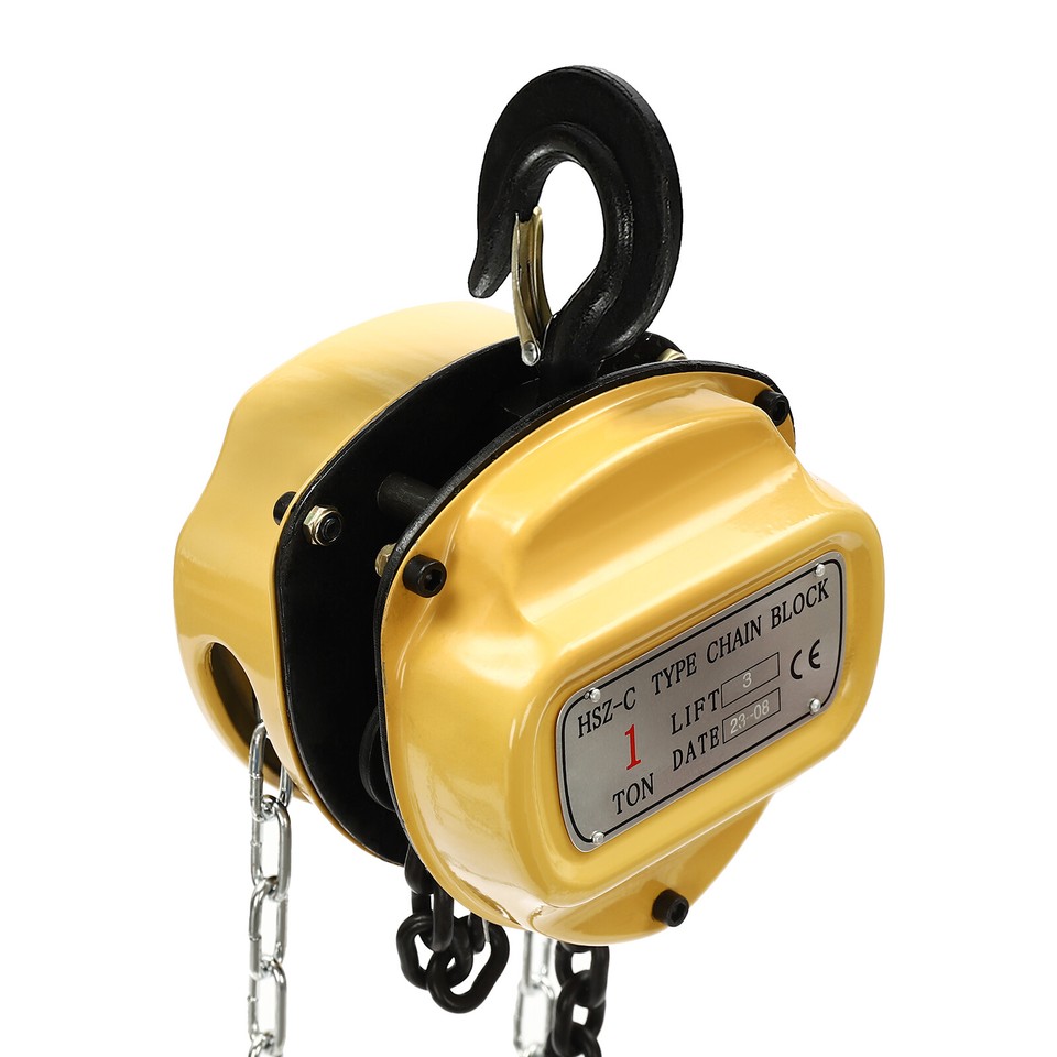 1 Ton/2204.62 lbs Hand Chain Hoist Manual Chain Hoist Heavy Duty Pulley ...