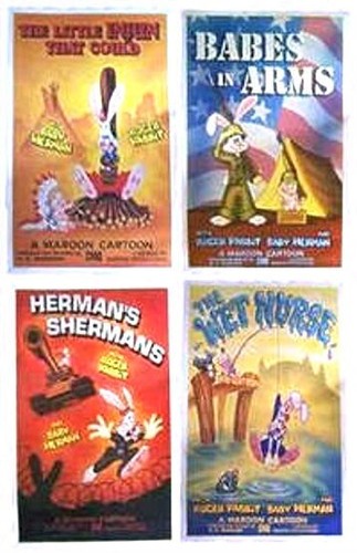 WHO FRAMED ROGER RABBIT SET OF 4 MINT LIMITED EDITION 27X41 MOVIE ...