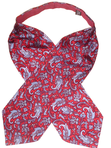 Vintage Van Buck Silk Cotton Cravat Scarf Dapper Mod Indie Goodwood ...