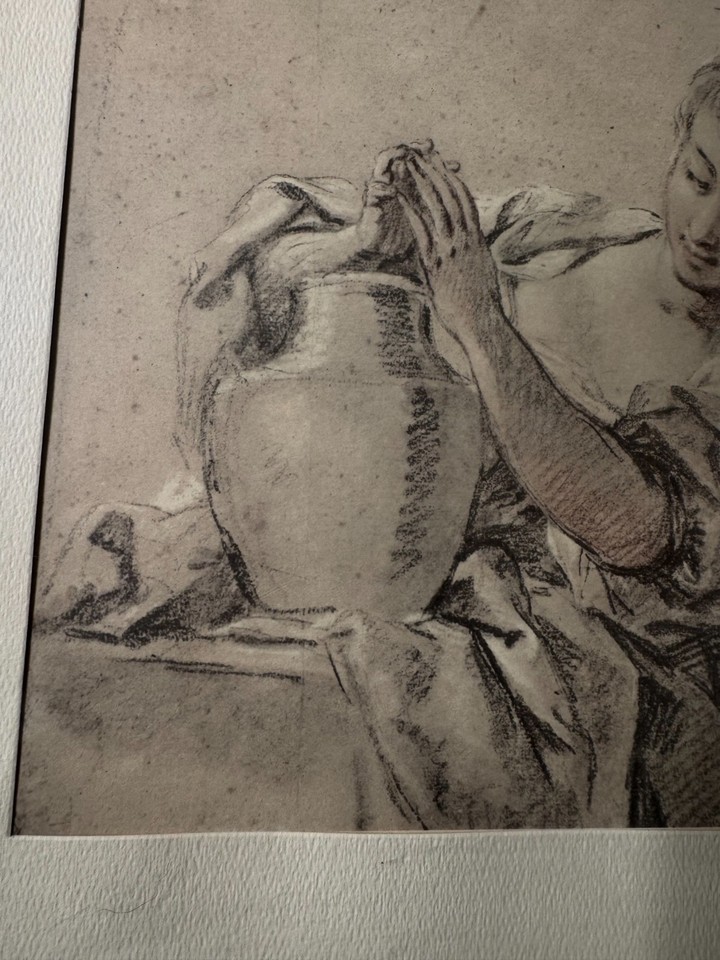 Vintage Francois Boucher "Girl With A Jug" Print - Framed | eBay