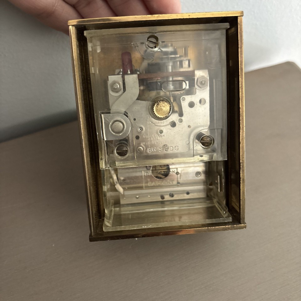 French Vintage Modern Phinney-Walker Transistor Clock Brass Art Deco ...