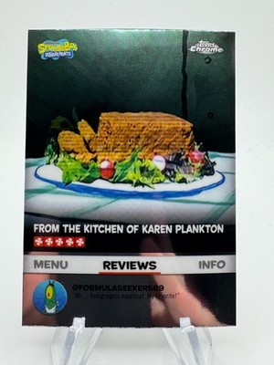 2025 Topps Chrome SpongeBob 25th HOLOGRAPHIC MEATLOAF Kelp Reviews #BB1 ...