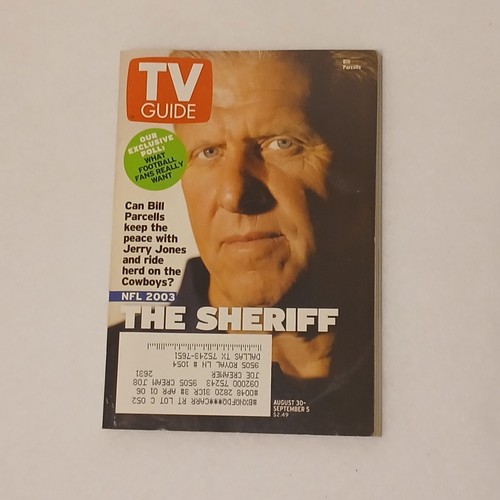 TV Guide Magazine August 30-September 5, 2003 NFL ' 03 Ellen Degeneres ...