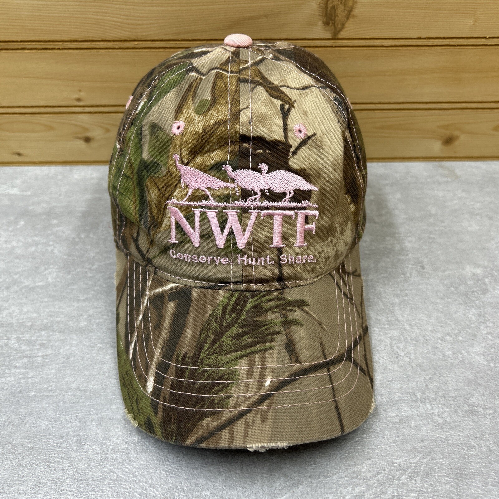 NWTF Womens Hat Cap ONE SIZE Camo Unstructured National Wild Turkey ...